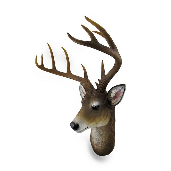 Zeckos | Wall Decor | 2 Point Buck Deer Head Bust Wall Hanging Lodge ...